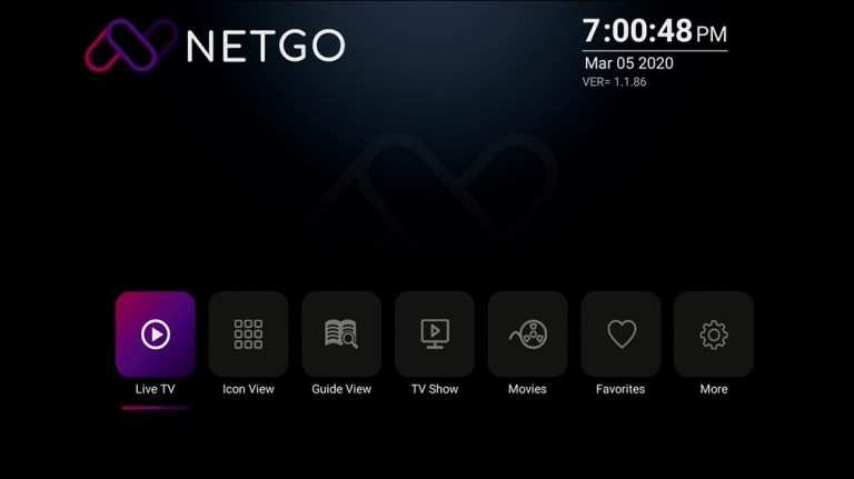 How to Navigate with Live TV on NetGo? - iptv service provider